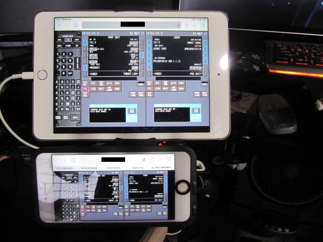 FlightSim Apps アプリでQW787のCDUをタブレット(ipad)で操作する。 - Prepar3DV4/FSX of ...
