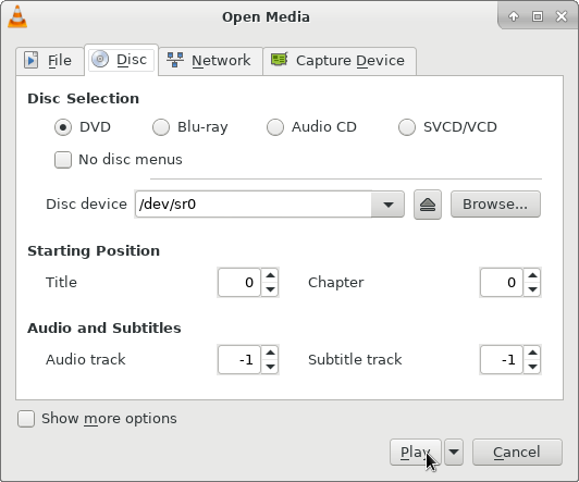 vlcでDVDを見る(Arch Linux) - BobbyQuineのブログ(備忘録)