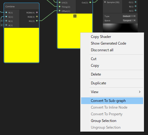 【Unity】 SubGraphを使用してShaderGraphで自作ノード(UVスクロールノード)を作成する - 武0武/blog
