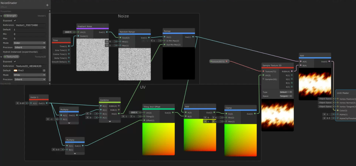 【Unity】ShaderGraphでノイズをかけるシェーダーを作成する - 武0武/blog