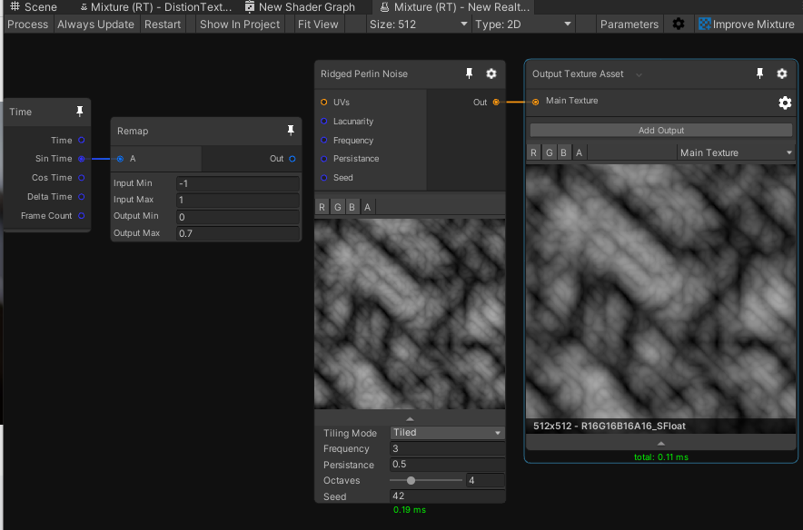 【Unity】Mixtureを使用してUnity内でテクスチャを作成してみる - 武0武/blog
