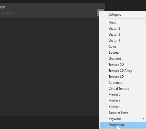 【Unity】SubGraph内でDropDownを使用して処理を分岐させる - 武0武/blog