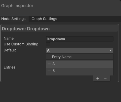 【Unity】SubGraph内でDropDownを使用して処理を分岐させる - 武0武/blog