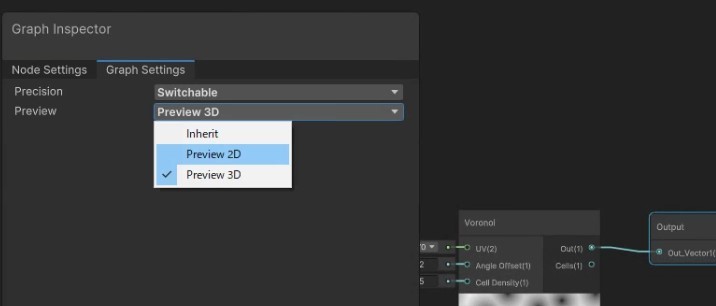 【Unity】SubGraphの表示を球(3D)表示から2D表示に変更する - 武0武/blog