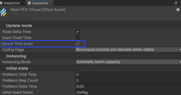 【Unity】VFXGraphでTimeScaleの影響を受けないようにする - 武0武/blog