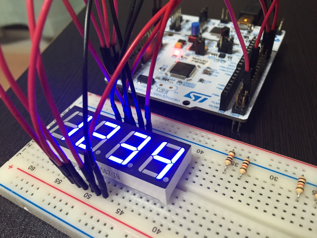STM32 F401RE 7セグメントLED - CCWO Embedded Space