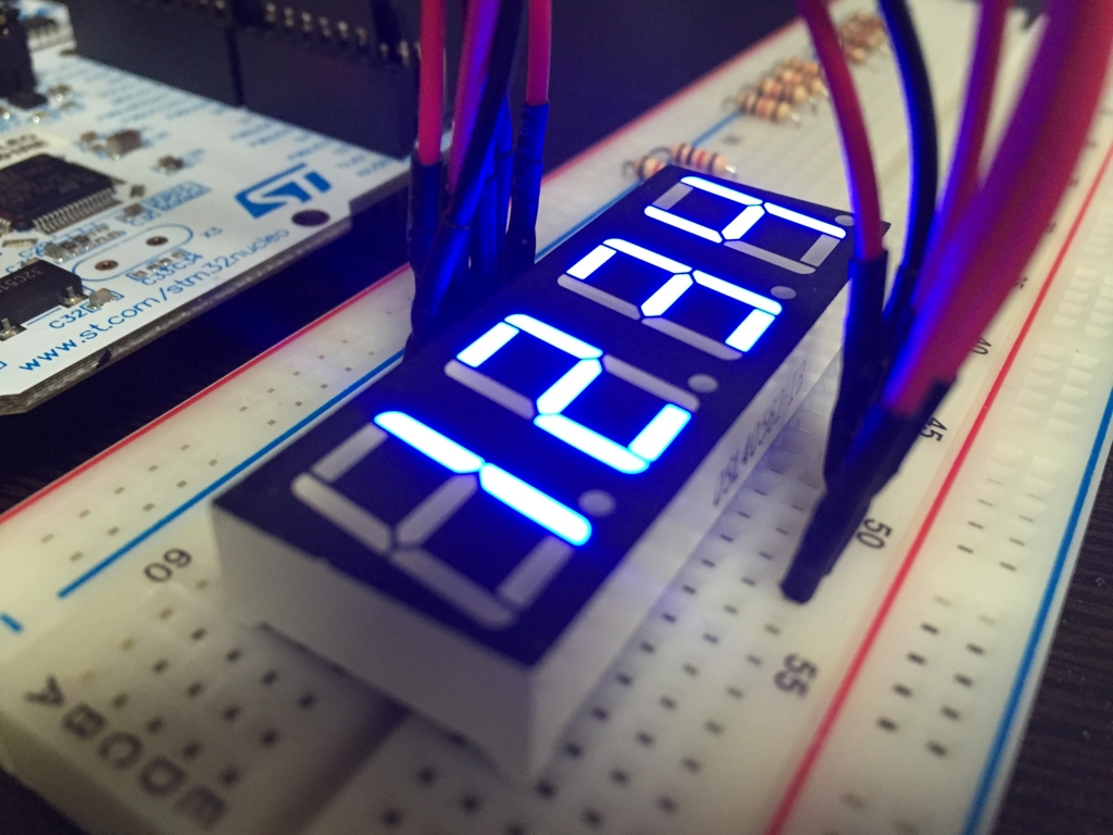 STM32 F401RE 7セグメントLED - CCWO Embedded Space