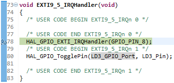 STM32F303K8 GPIO 外部イベント割り込み - CCWO Embedded Space