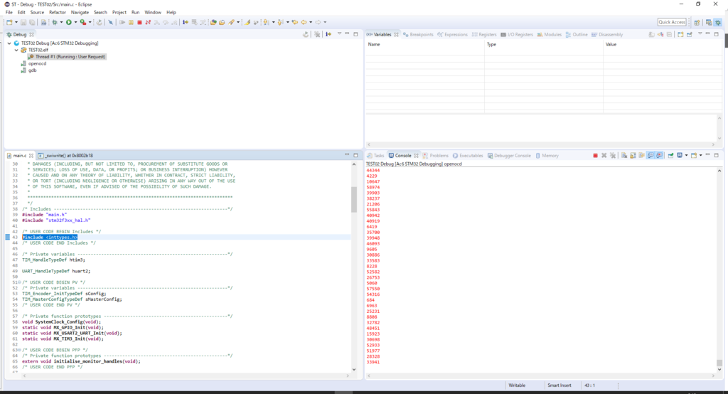 STM32F303K8 エンコーダ - CCWO Embedded Space