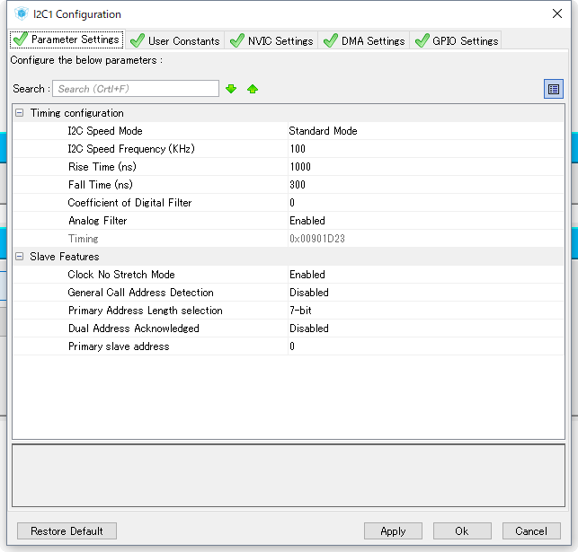 STM32F303K8 I2C - CCWO Embedded Space