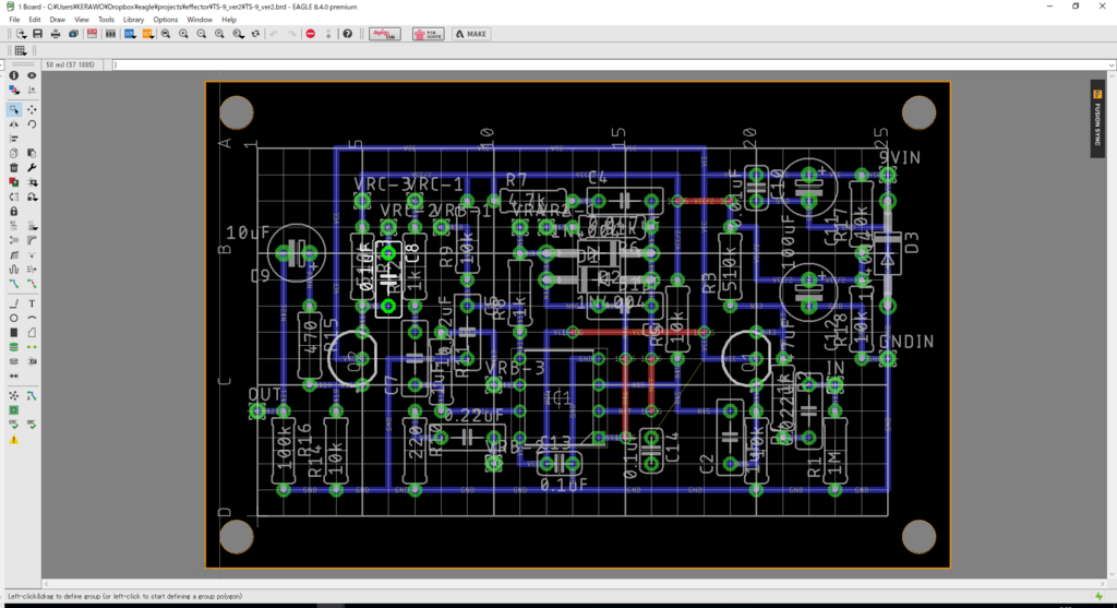 エフェクター TS-9 3. 試作基板設計 製作編 - CCWO Embedded Space