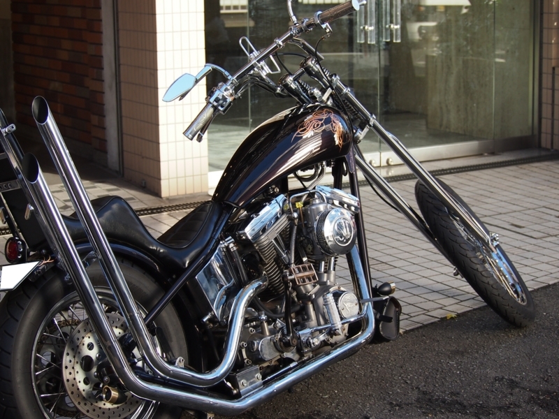 Long fork chopper Custom gas tank paint - CHICS blog