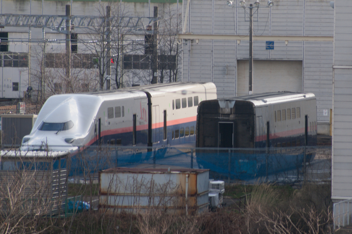 【Maxありがとう】東北新幹線撮影記#44 E4系P82編成 解体作業開始？ - あるふぉの落書き帳