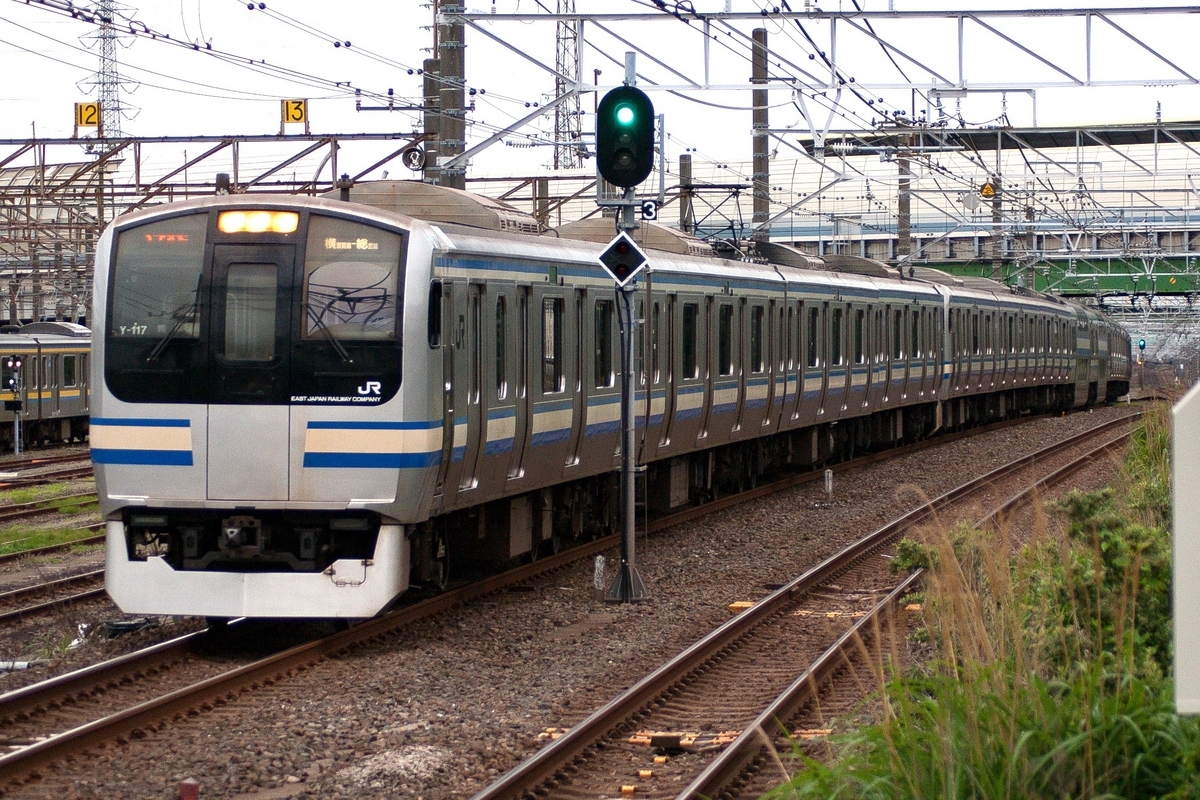 総武快速線撮影記（続き）。E257系臨時特急、E217系。京葉線の255系わかしお号も。 - ひがなり雑記帳