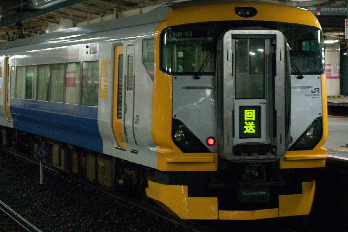 さざなみ号で快適に帰ろう。255系乗車・撮影編。一応E257系とE217系も登場します。 - ひがなり雑記帳