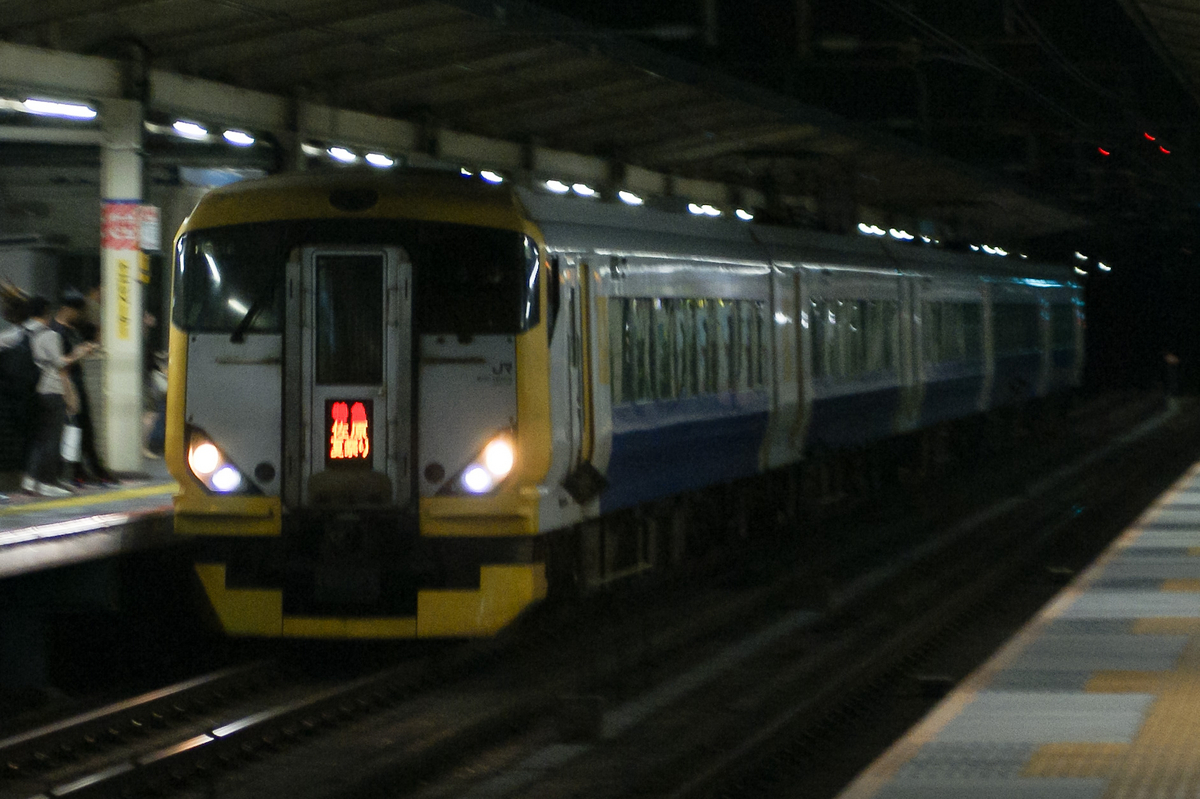 総武線撮影記（またかよ） E257系特急「佐原夏祭り」、E353系回送、E217系。 - ひがなり雑記帳