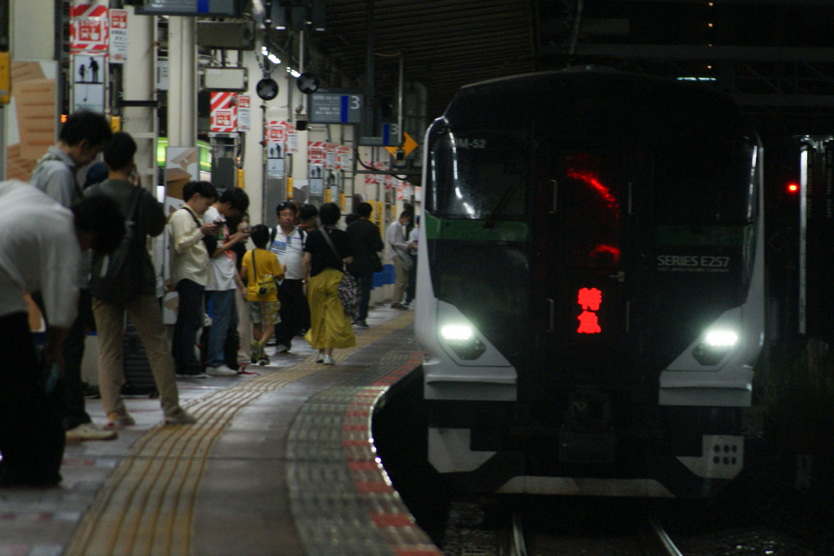 夜の総武快速線撮影記。E257系5500番台臨時特急・E259系成田エクスプレス・E217系（乗車も）。11両快速と大運動会の様子。 - ひがなり雑記帳