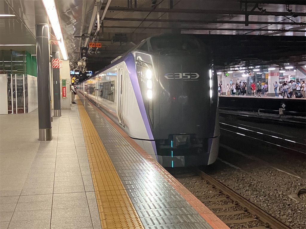 どう考えてもE353系のこと好きじゃん。あずさ50号での快適な帰り道と隅田川花火大会。※飲酒あり - ひがなり雑記帳