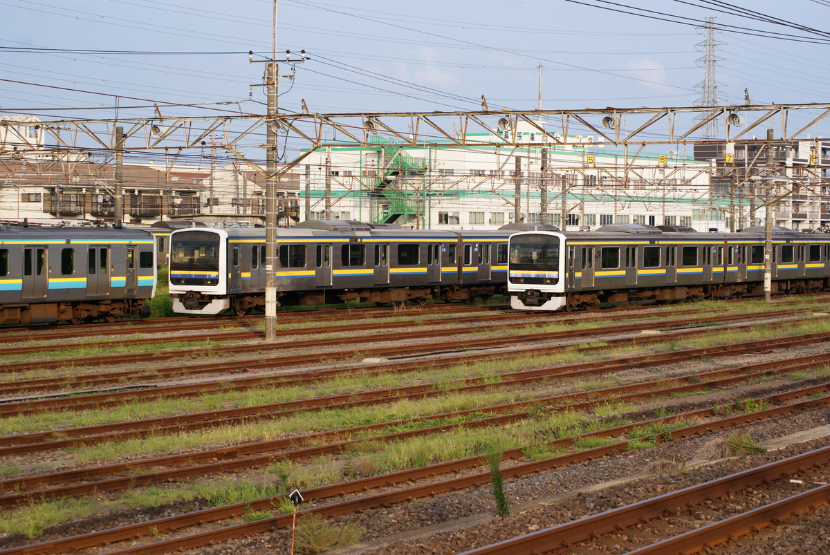 内房・外房・総武線撮影記。209系多数、E257系回送と残り少ないE217系、幕張車両センター観察。 - ひがなり雑記帳