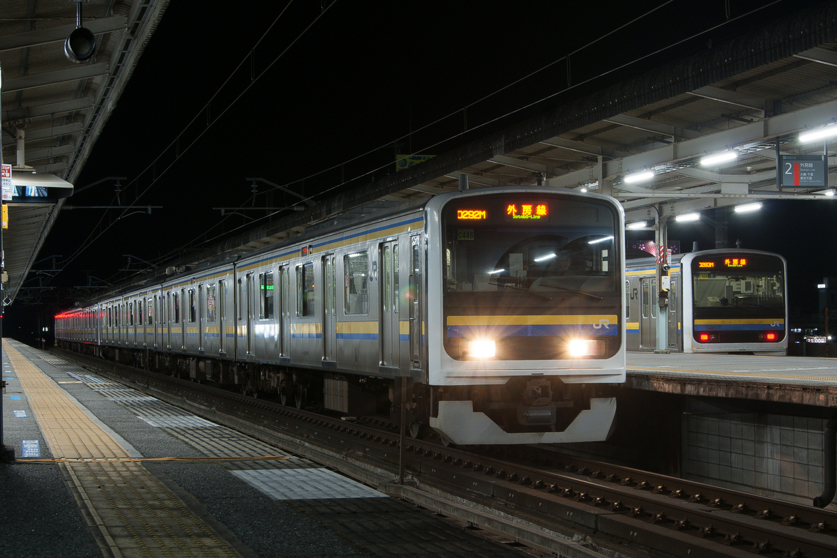 【茂原バルブ】外房線撮影記。E257系10両・255系わかしお・京葉線通勤快速・E217系・209系。友情出演：総武線E231系。 - ひがなり雑記帳