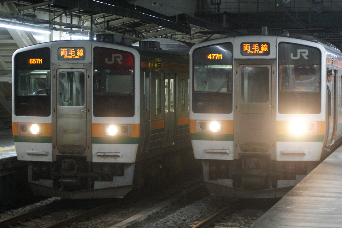 【211系天国】夜の高崎駅での各種撮影。E233系・E257系・E231系・キハ110系もいるよ。 - ひがなり雑記帳