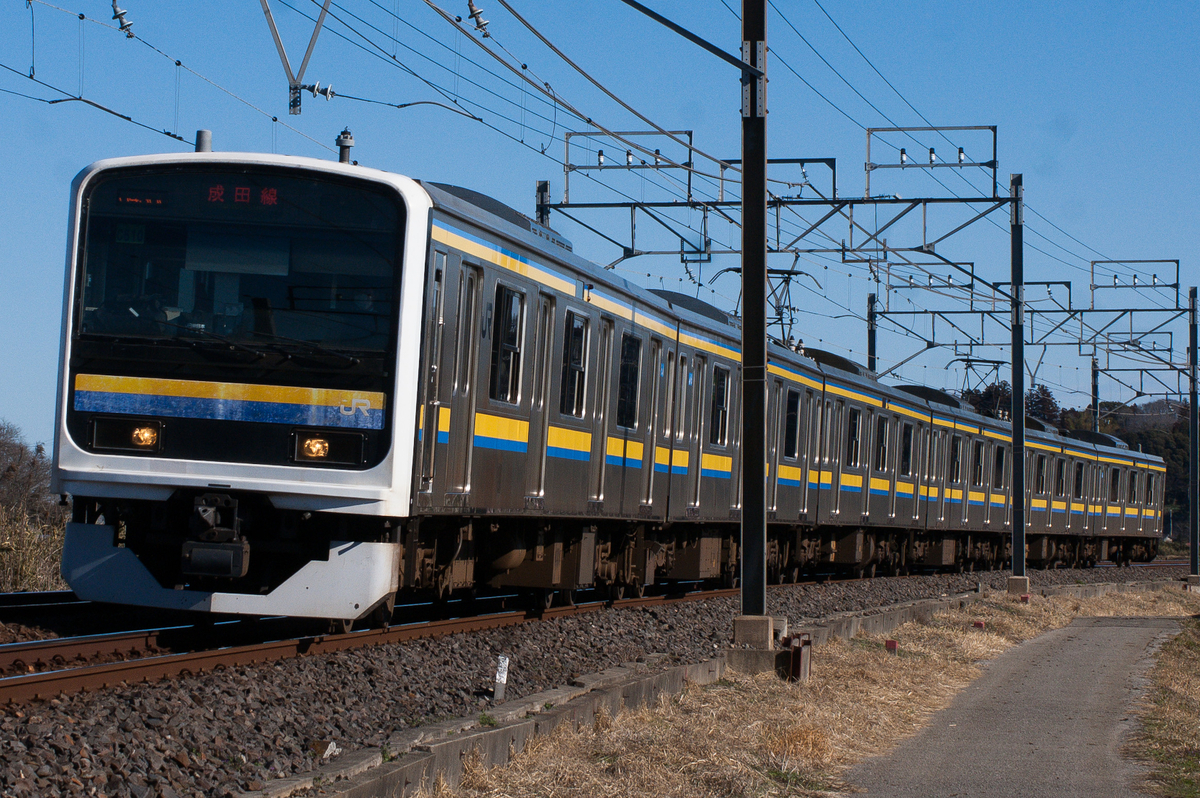 君に花咲く朝のモノサク(？) 255系しおさい・E259系・E217系・209系の撮影だよーん。【総武線撮影記】 - ひがなり雑記帳