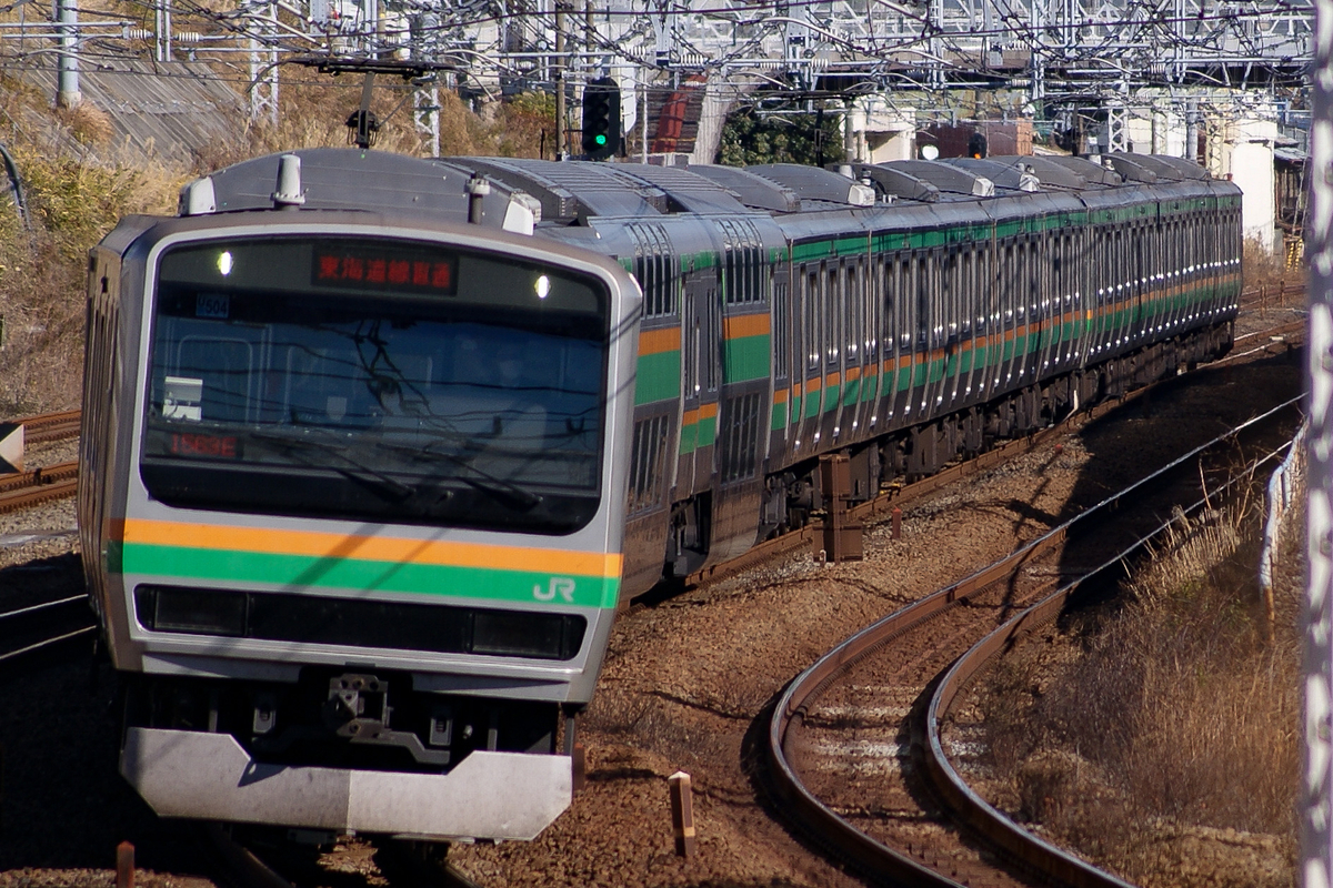 久々の東海道線撮影記。E257系踊り子号(敗戦)・E231系・E233系・E235系（一部に京浜東北線・横浜線を含む） - ひがなり雑記帳