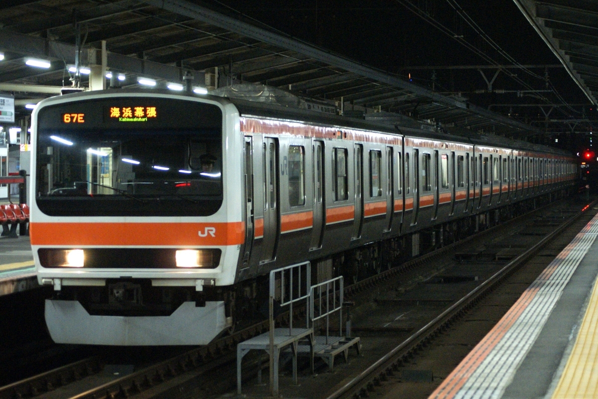 夕方ラッシュの京葉線・武蔵野線撮影記（半年ぶり）。京葉線E233系、武蔵野線E231系と209系500番台、E257系さざなみ号。 - ひがなり雑記帳