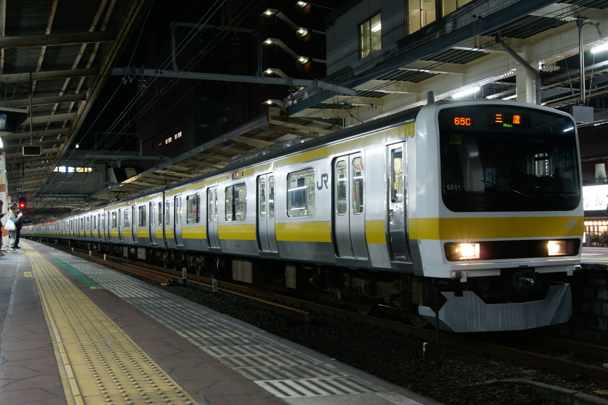 夕方ラッシュの京葉線・武蔵野線撮影記（半年ぶり）。京葉線E233系、武蔵野線E231系と209系500番台、E257系さざなみ号。 - ひがなり雑記帳