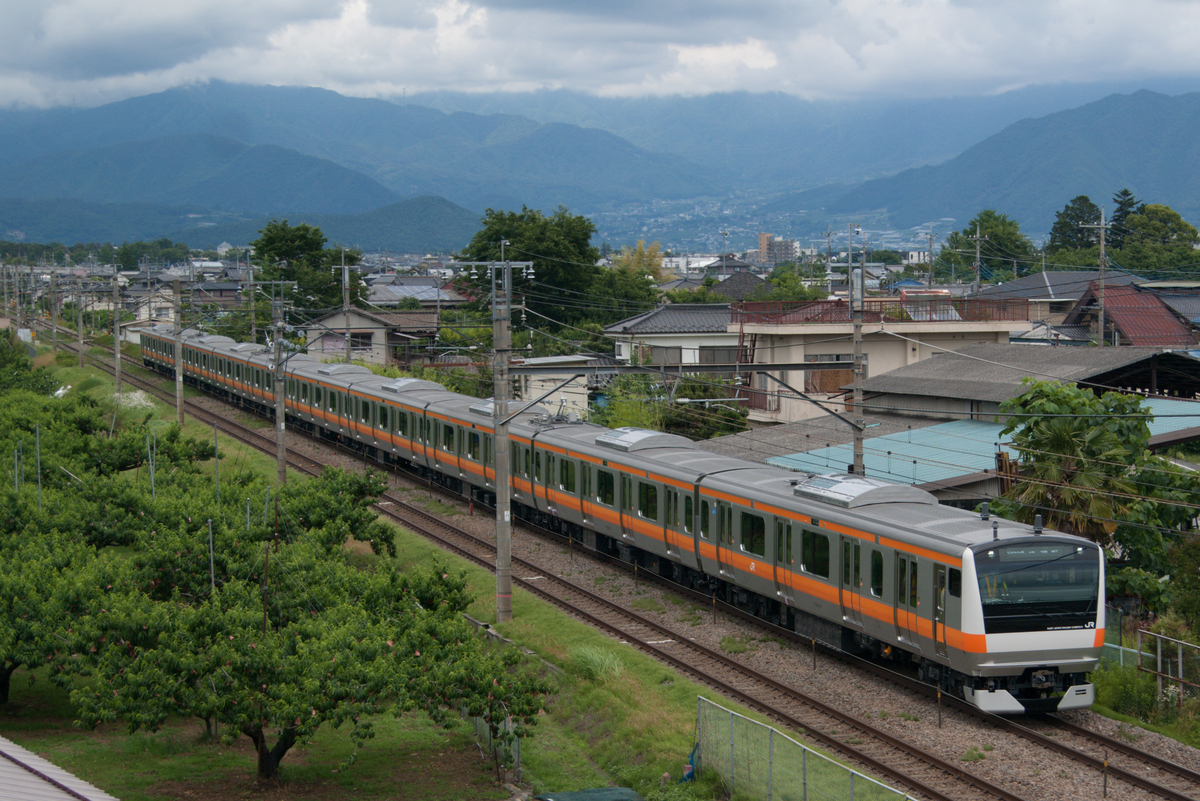 令和2年初夏の中央東線撮影振返り。E257系2000番台臨時回送、長野211系、E353系、E233系0番台T71編成試運転（in甲府エリア）。 - ひがなり雑記帳