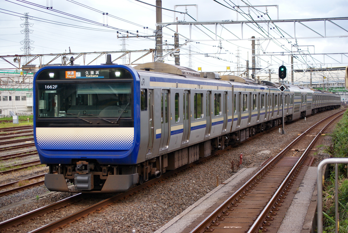 総武線撮影記後半こんな感じ(夏)。E257系500番台新宿さざなみ・新宿わかしお、E235系1000番台（と表示の謎）、E231系500番台、E259系成田エクスプレス、幕張車両センターの ...