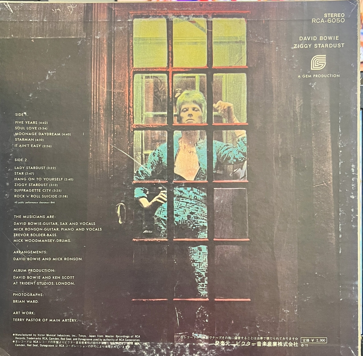 DAVID BOWIE The Rise and Fall of Ziggy Stardust and the Spiders from ...