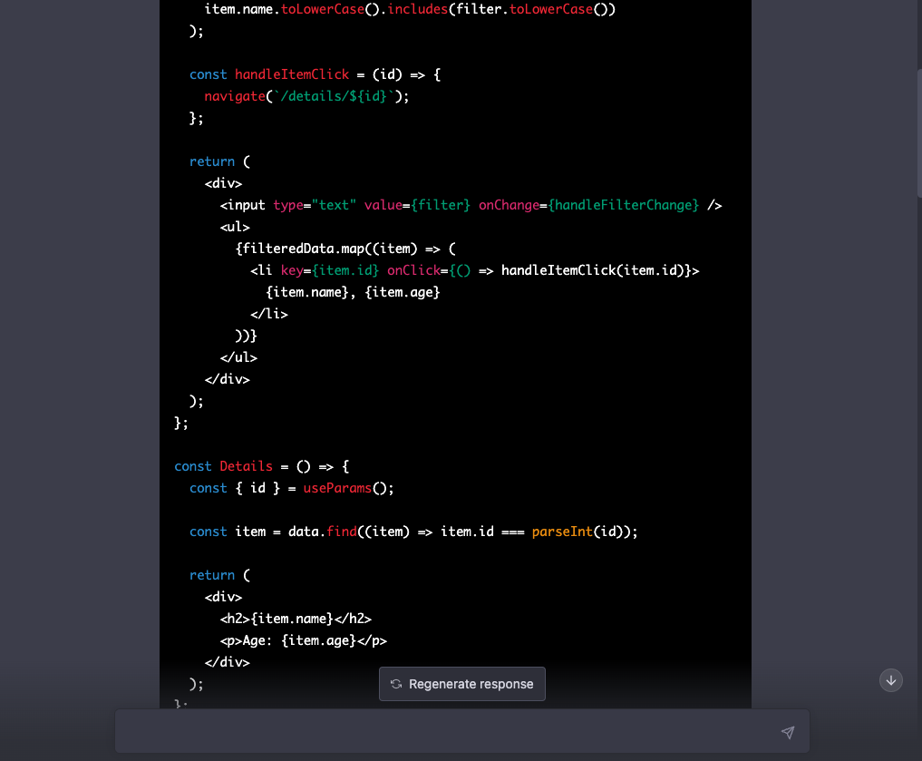 （再）ChatGPT に ReactJS + react-router + redux を利用した検索機能がある一覧表示のサンプルコードを教えてもらったのでメモ - 牌語備忘録 -pygo