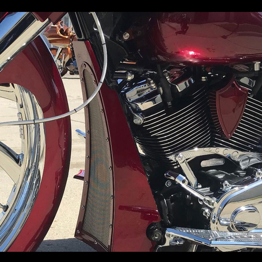 パーツ：TOL Designs「Big Mouth Harley-Davidson Steel Chin Spoiler」 - Cray ...