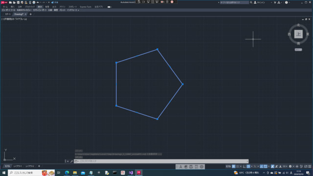 AutoCADでVB.NETを使い自動で五角形を描かせることに成功！ - Cyber-Chaosの日記