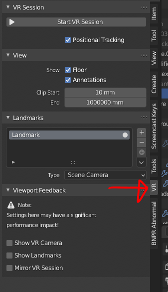 BlenderでVR scene inspectorを使う（2.91〜） - D9speedの日記