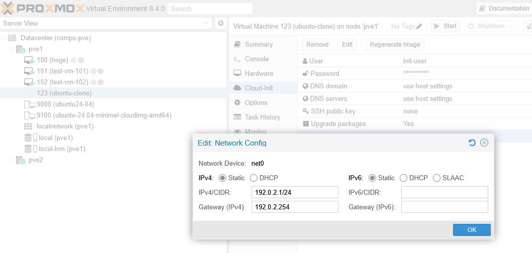Proxmox VEで学ぶcloud-init - DMM Developers Blog