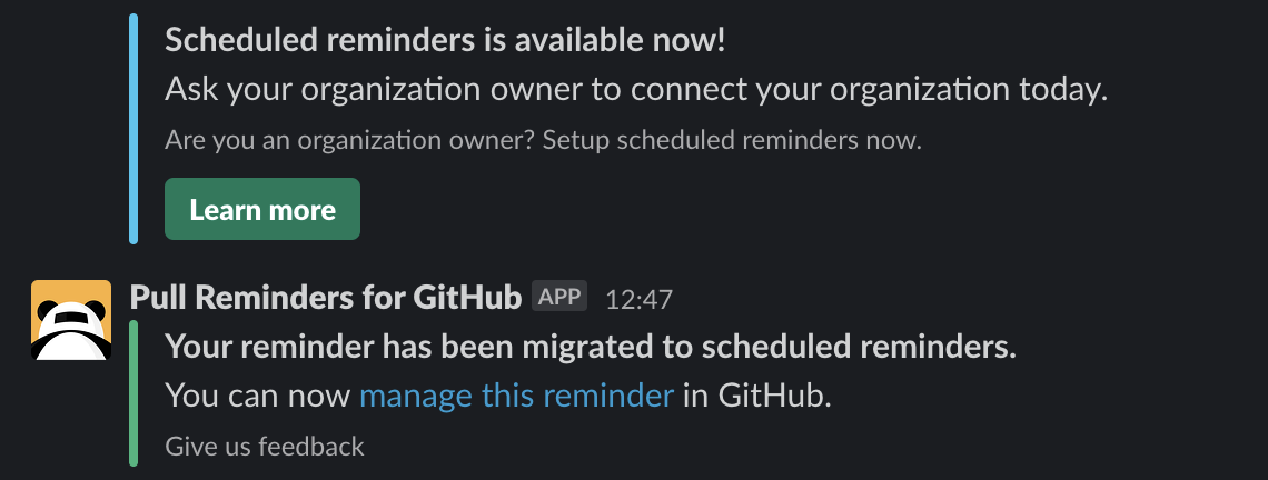 GitHub Scheduled remindersにPull Pandaからさっそく切り替えてみた - Studyplus Engineering Blog