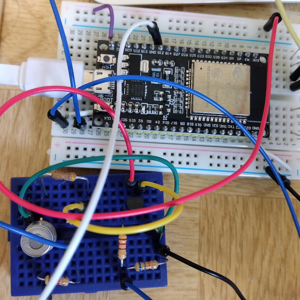 においセンサーTGS2450をESP32のGPIOから2SC1815を利用して強引に使ってみた 備忘録 - DreamerDreamのブログ