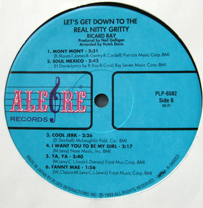 個別「RICARDO RAY ORCHESTRA / LET'S GET DOWN TO THE REAL NITTY GRITTY ...