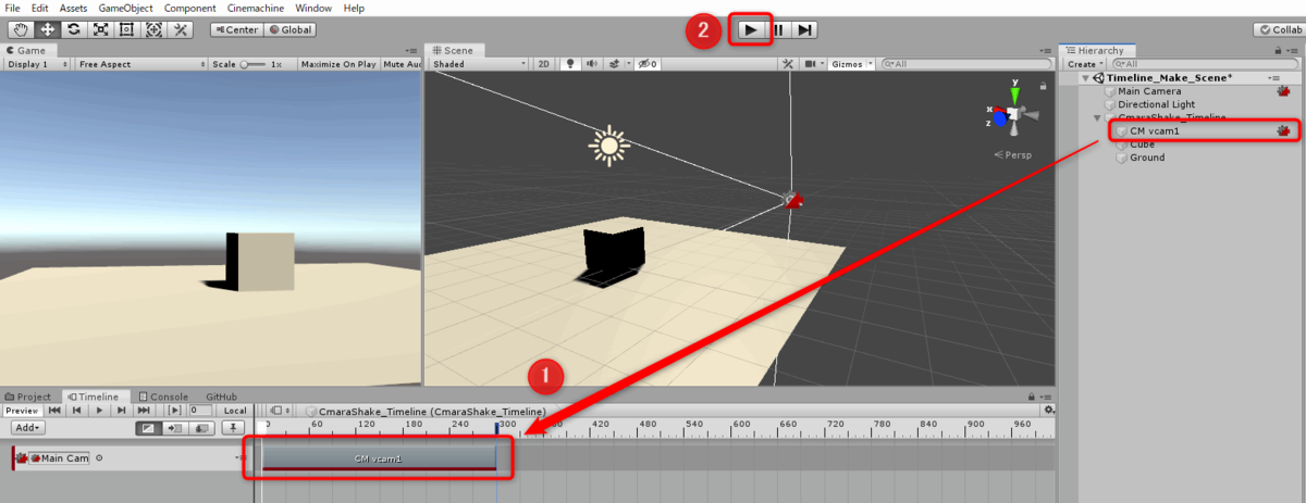 【Unity】タイムラインでカメラを揺らす方法（2019.1.0f2） - 最強のエフェクトデザイナーになるブログ
