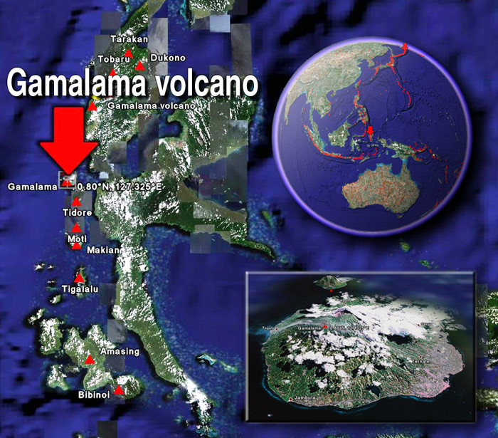 Post: Las erupciones del volcán Gamalama en las Molucas