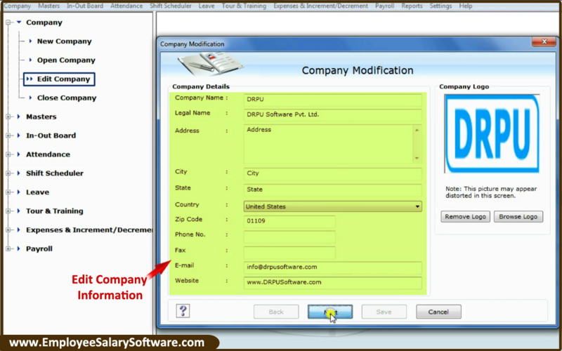 Generate Your Company Profile for managing Employee records using DRPU ...