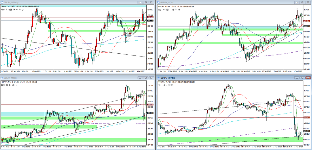 2月2週目の振り返り、14日からのトレード予定 - FXと筋トレ ポンド戦士だお！