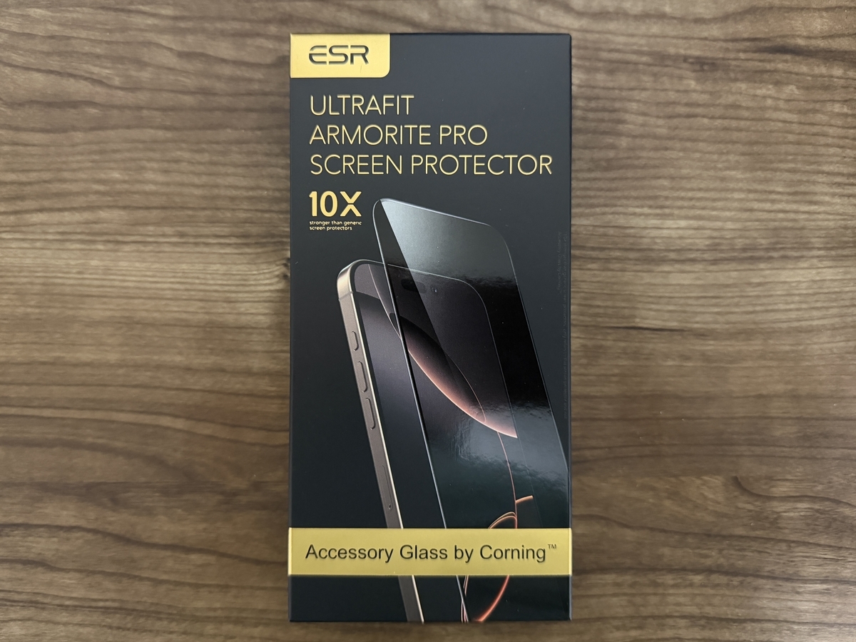 ESR iPhone 17 Pro UltraFit Armorite Pro Screen Protector 10X（スクリーン保護 ...
