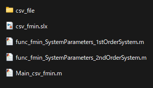 Matlab_Simulink：csvデータを用いたシステムパラメータ推定_fminsearch（無料公開） - 制御工学