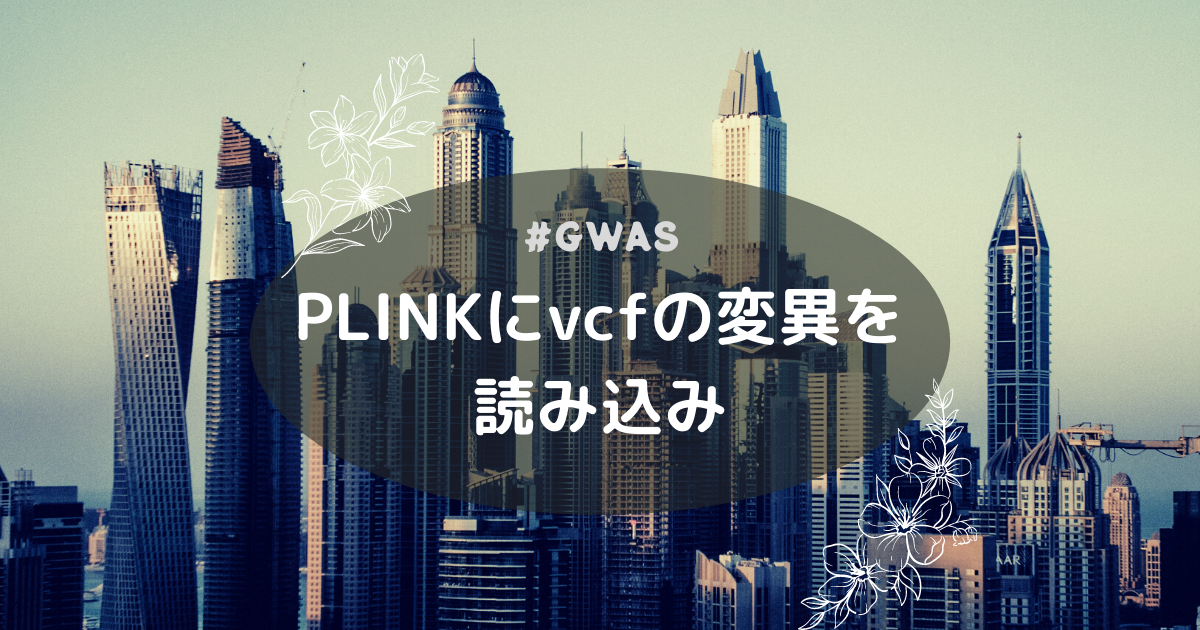 PLINKにvcfを読み込む方法 - アメリエフの技術ブログ