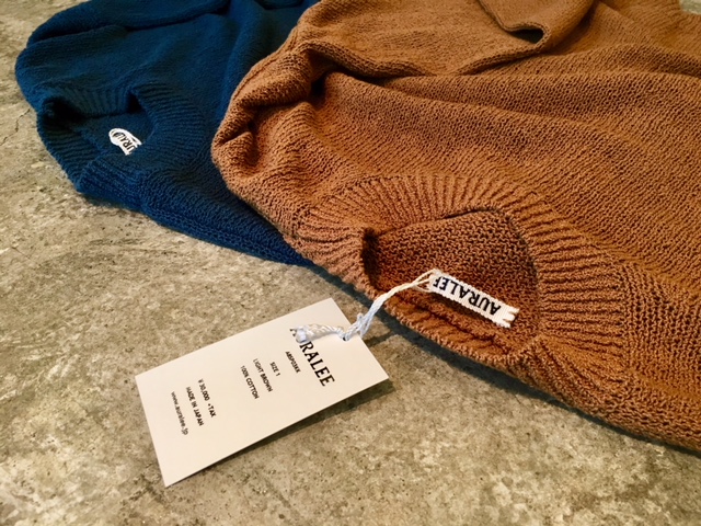 【AURALEE】W’s CORKSCREW YARN KNIT BIG P/O - Burnish SHOP BLOG