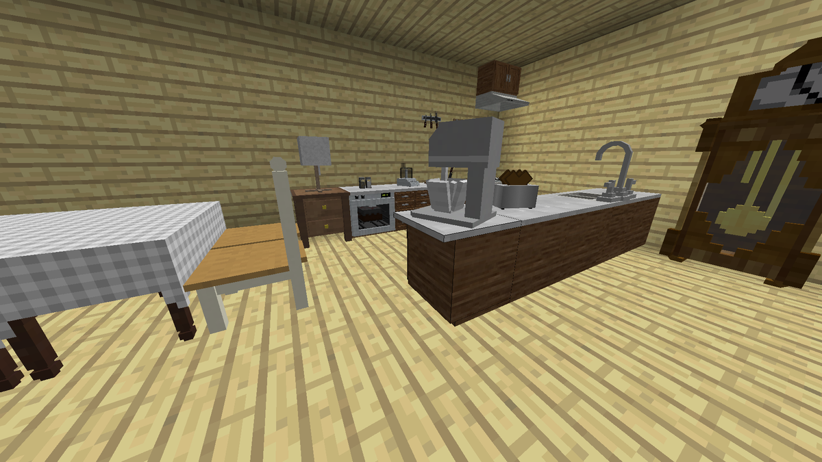 まるで現実世界！！家具いっぱいのMOD『Decocraft2』 - マイクラほのぼのスローライフ&ゲームプログラミングめも