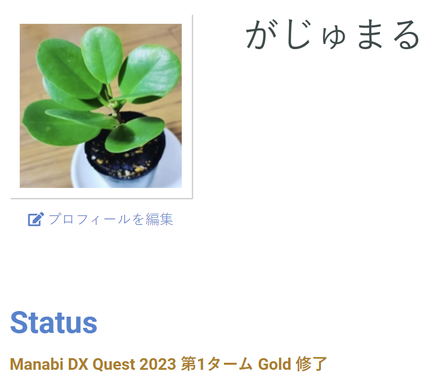 マナビDX Quest、第1タームGold修了しました。 - 50代ITエンジニアの積み上げ日記